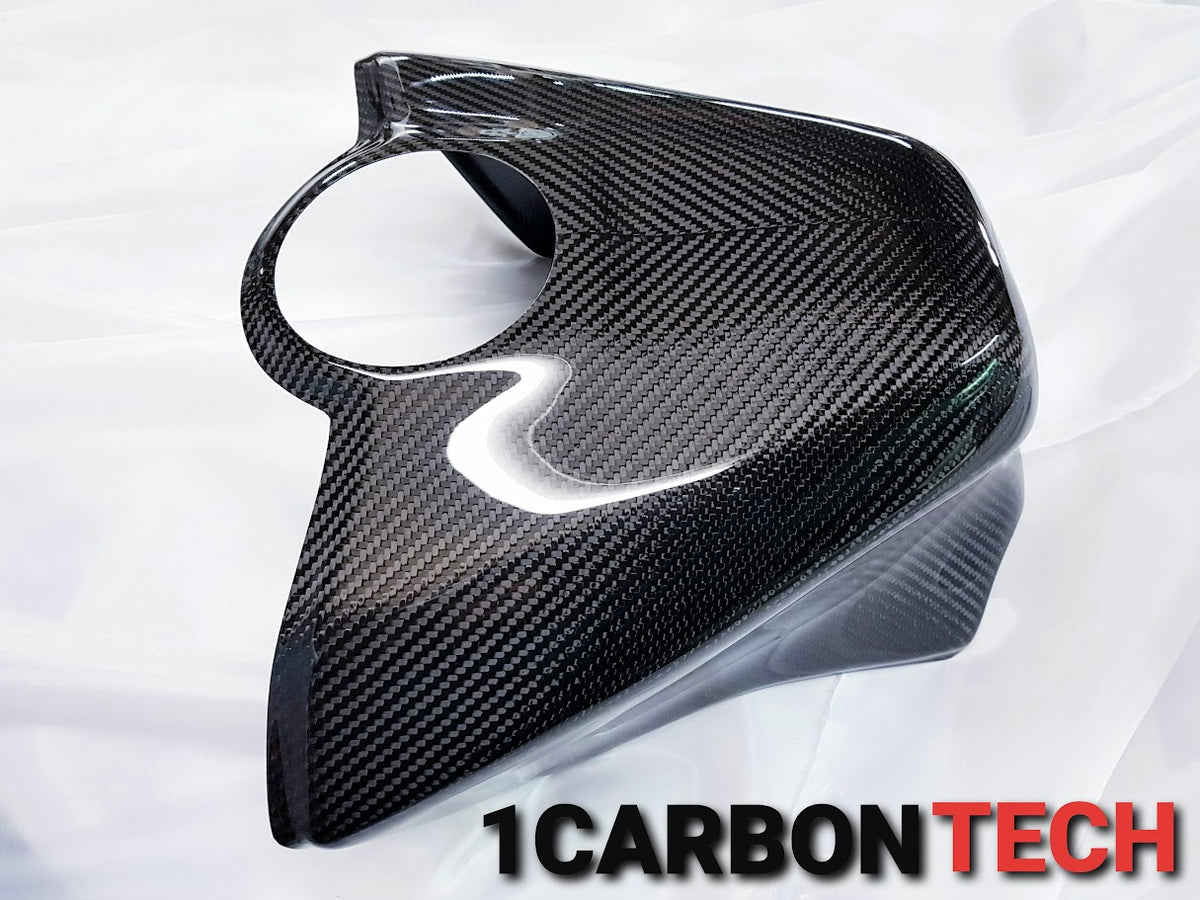 FULL CARBON FIBER GAS HALF TANK EXTENDER COVER 2015-2024 YAMAHA YZF R1 ...