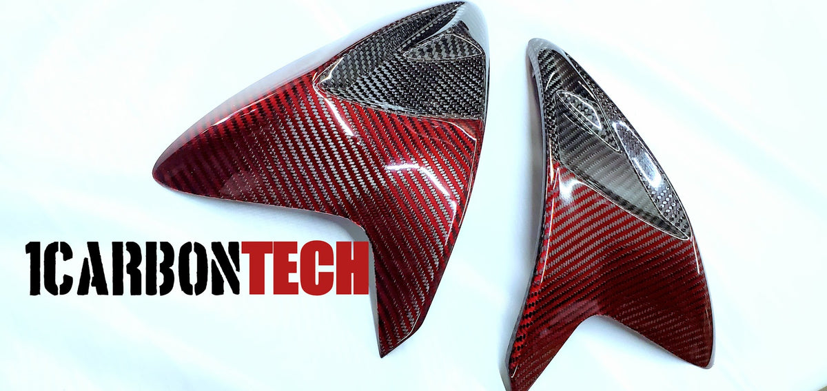 RED KEVLAR HYBRID TANK COVER L-R GSXR 600 / 750 2011 - 2024 – 1carbontech