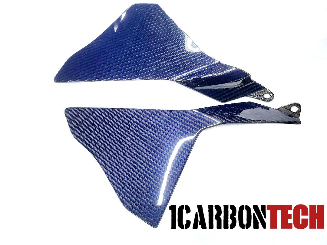 28 PIECE FULL CARBON FIBER AND BLUE HYBRID 2015-2019 YAMAHA YZF R1 ...