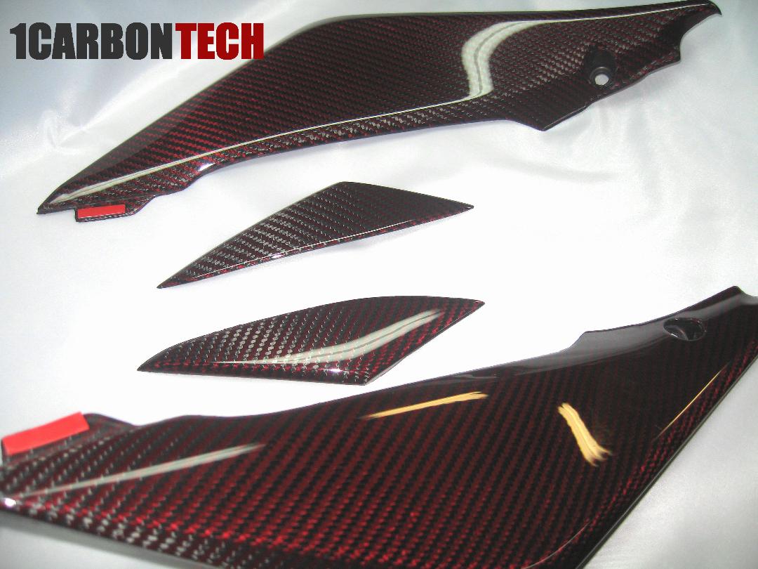 CARBON FIBER HYBRID LOWER TANK PANELS GSXR 1000 YEARS 2005-2006 ...